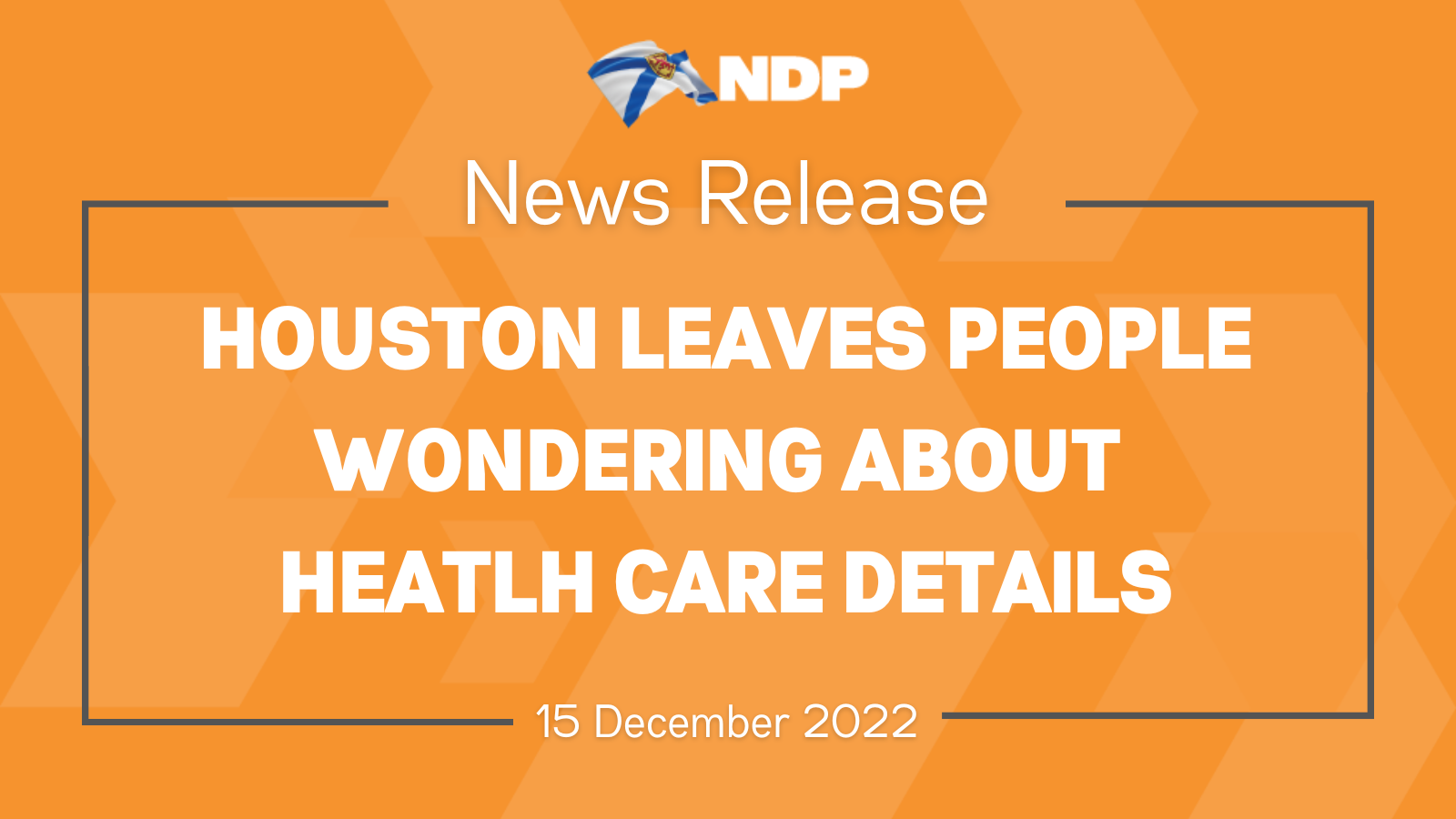 Houston leaves people wondering about details of health care ...